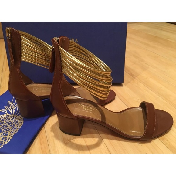 Aquazzura | Shoes | Aquazzura Spin Me Around Block Heel Sandal | Poshmark